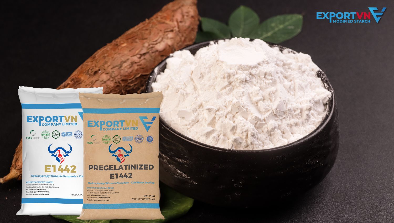 Modified tapioca starch for mochi bread - EMS BRAND ™ By EXPORTVN®