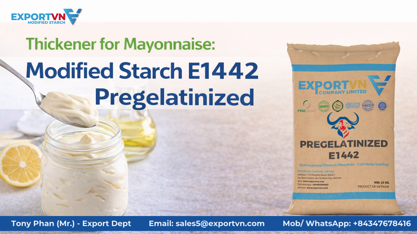 Thickener for Mayonnaise: Modified Starch E1442 Pregelatinized - EMS ...