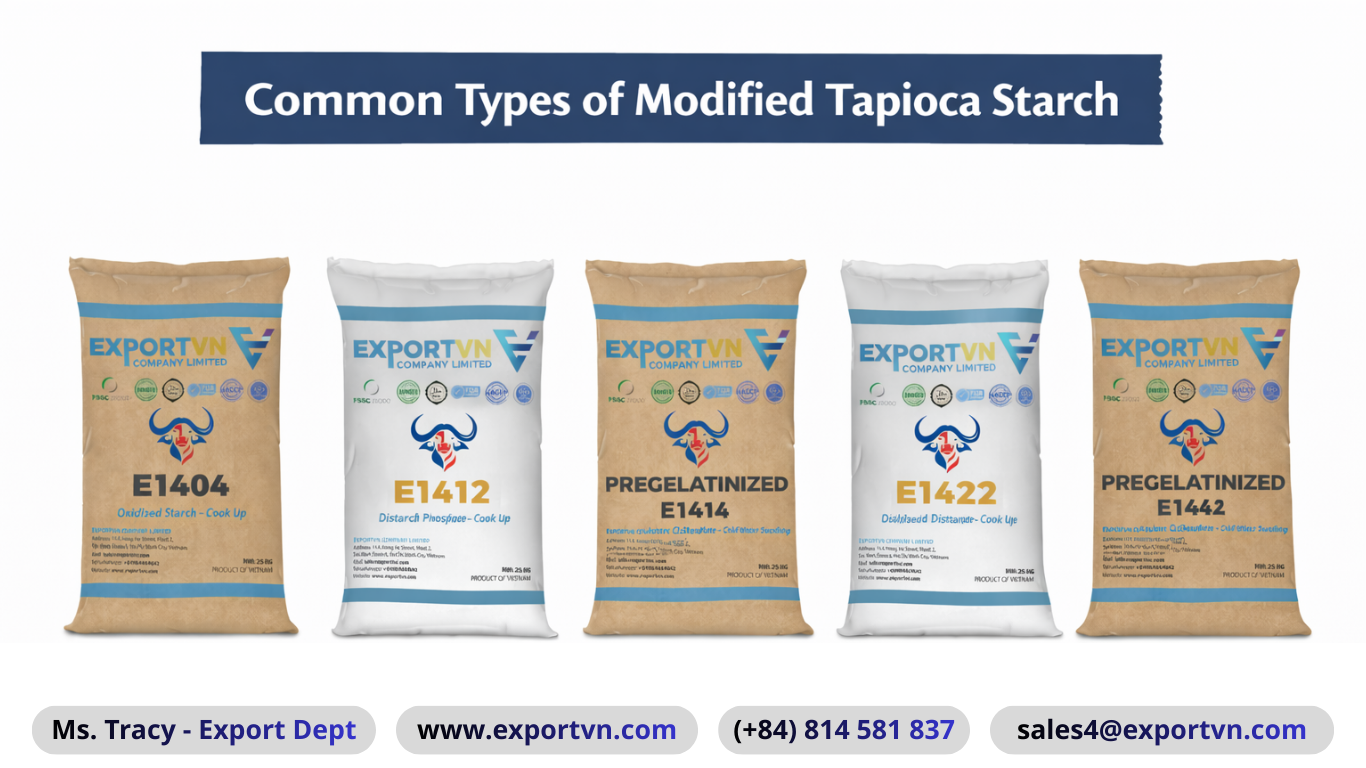Modified Tapioca Starch: Common Types and Food Applications